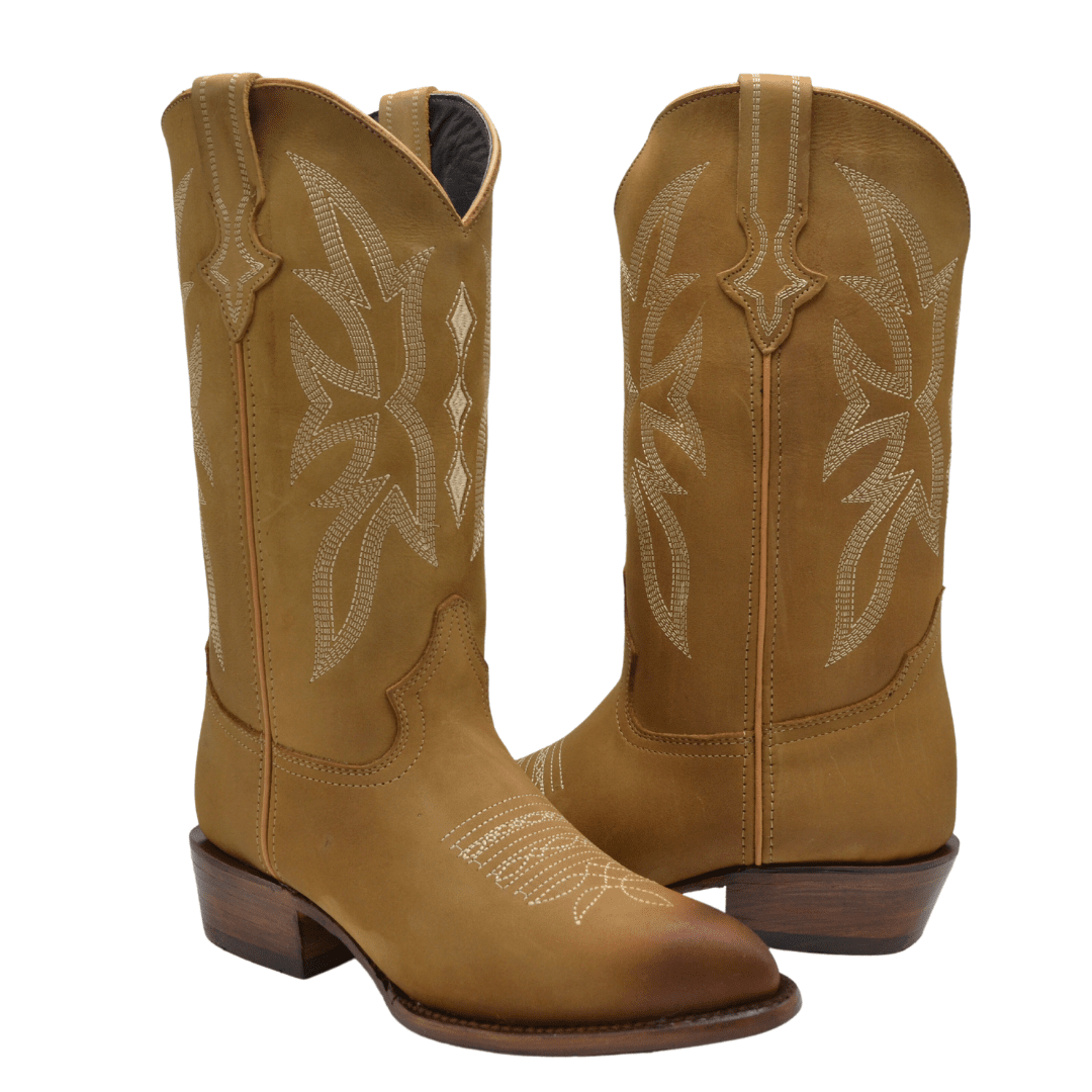 600C Bota Clásica Vaquera Punta J Tan – El Mundo De Charros