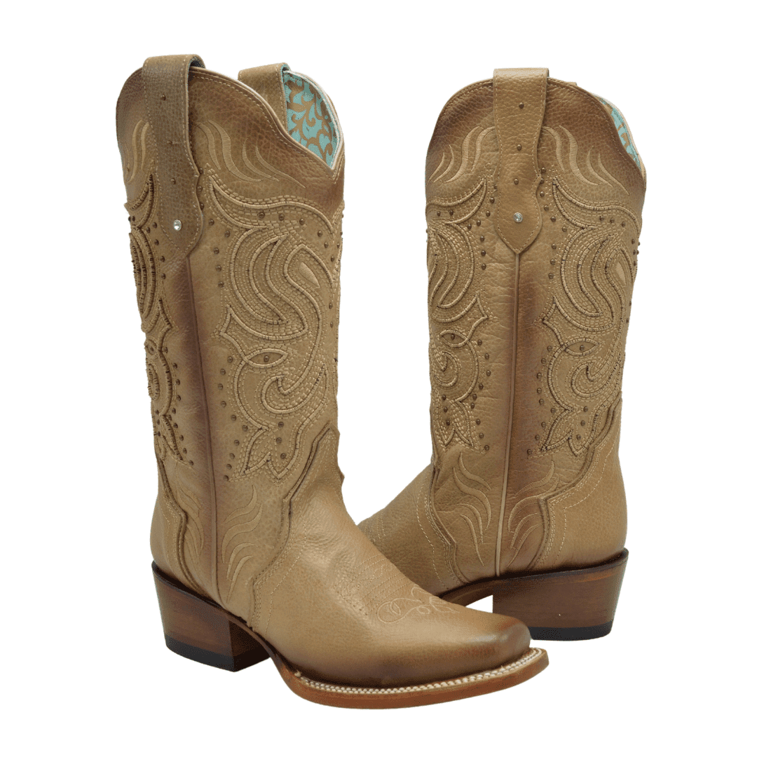 JB15-01 Brown Boots Flowers | Botas de Rodeo para Mujer | Joe Boots ...