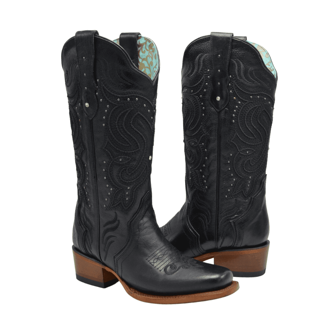 JB15-01 Brown Boots Flowers | Botas de Rodeo para Mujer | Joe Boots ...